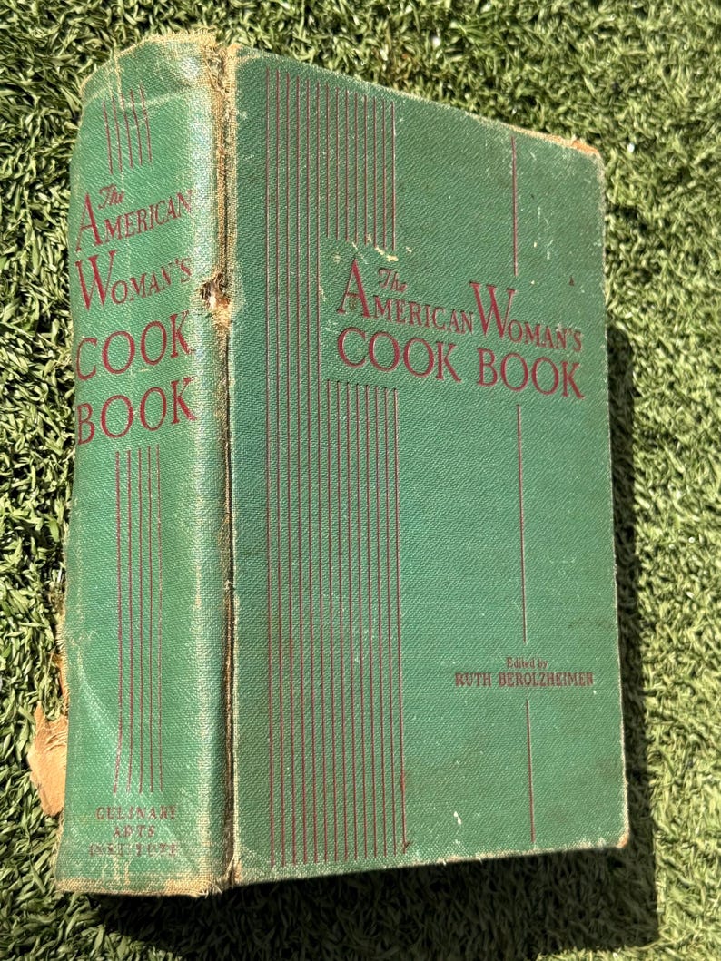 The American Woman’s Cook Book 1939 Ruth Berolzheimer Culinary Arts ...