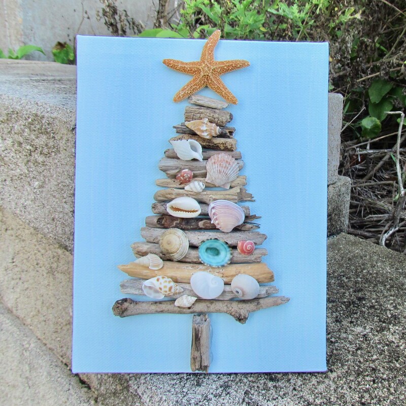 Driftwood and Shells Tree - Etsy