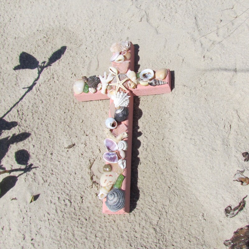 Sea Shell Cross - Etsy