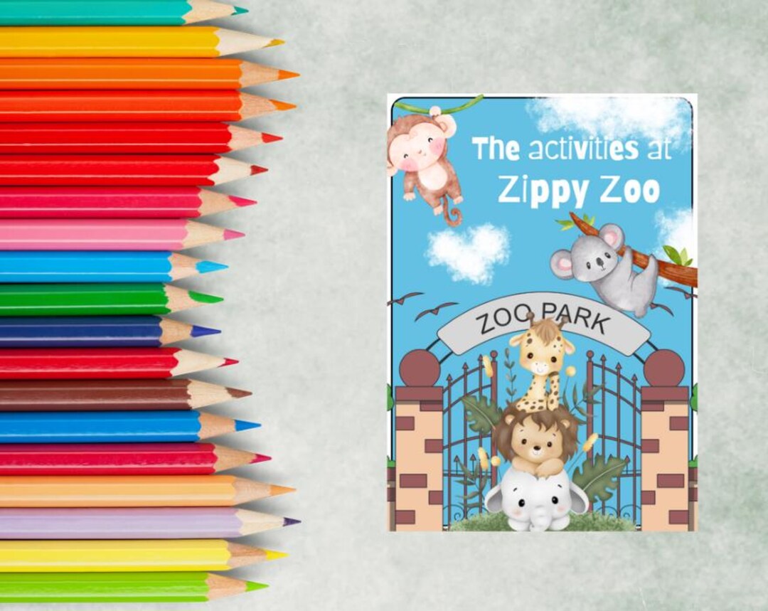 Zippy Zoo Activity Book | Fun Printable for Kids | 20 Zoo Themed ...
