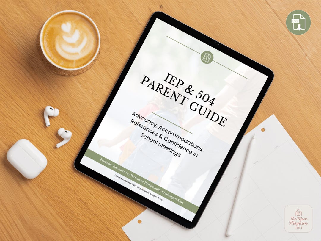 IEP & 504 Parent Guide for Meetings-organization - Etsy