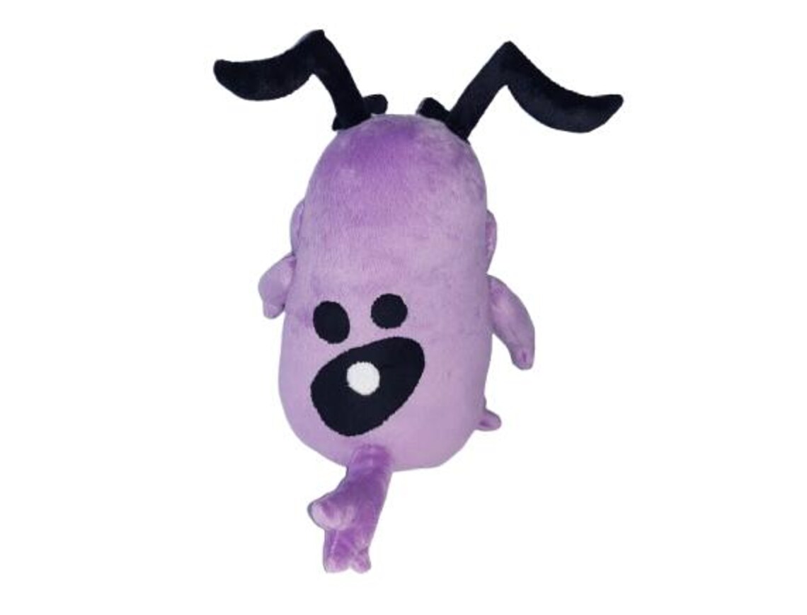 Courage the Cowardly Dog Plush Toy | Handmade Stuffed Animal 45 Cm - Etsy
