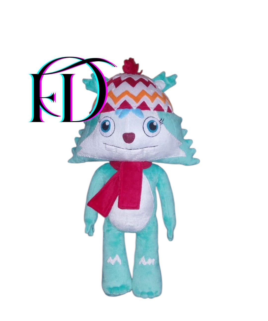 Handmade Betty Yeti Plush – "wallykazam!" Inspired Winter Doll (40 Cm ...
