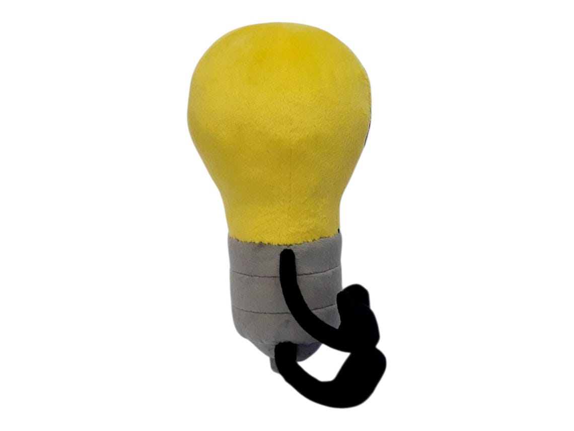 Lightbulb Plush Toy • Handmade Soft Stuffed Toy Inspired by Inanimate ...