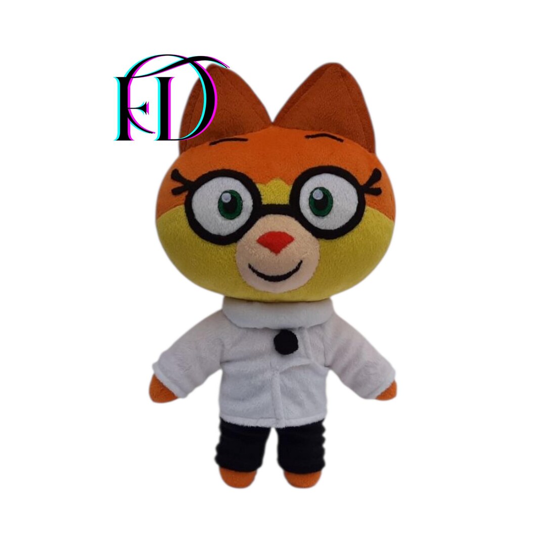 Fox Scientist Plush Toy • Handmade Fan-made Soft Doll With Glasses ...