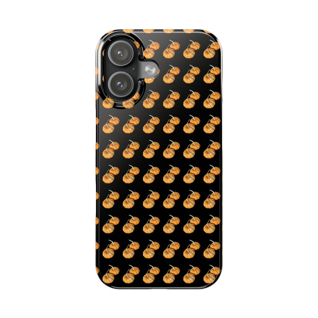 IPhone 17 REAL Mini Pumpkin Slim Phone Case, Halloween Phone Cover ...