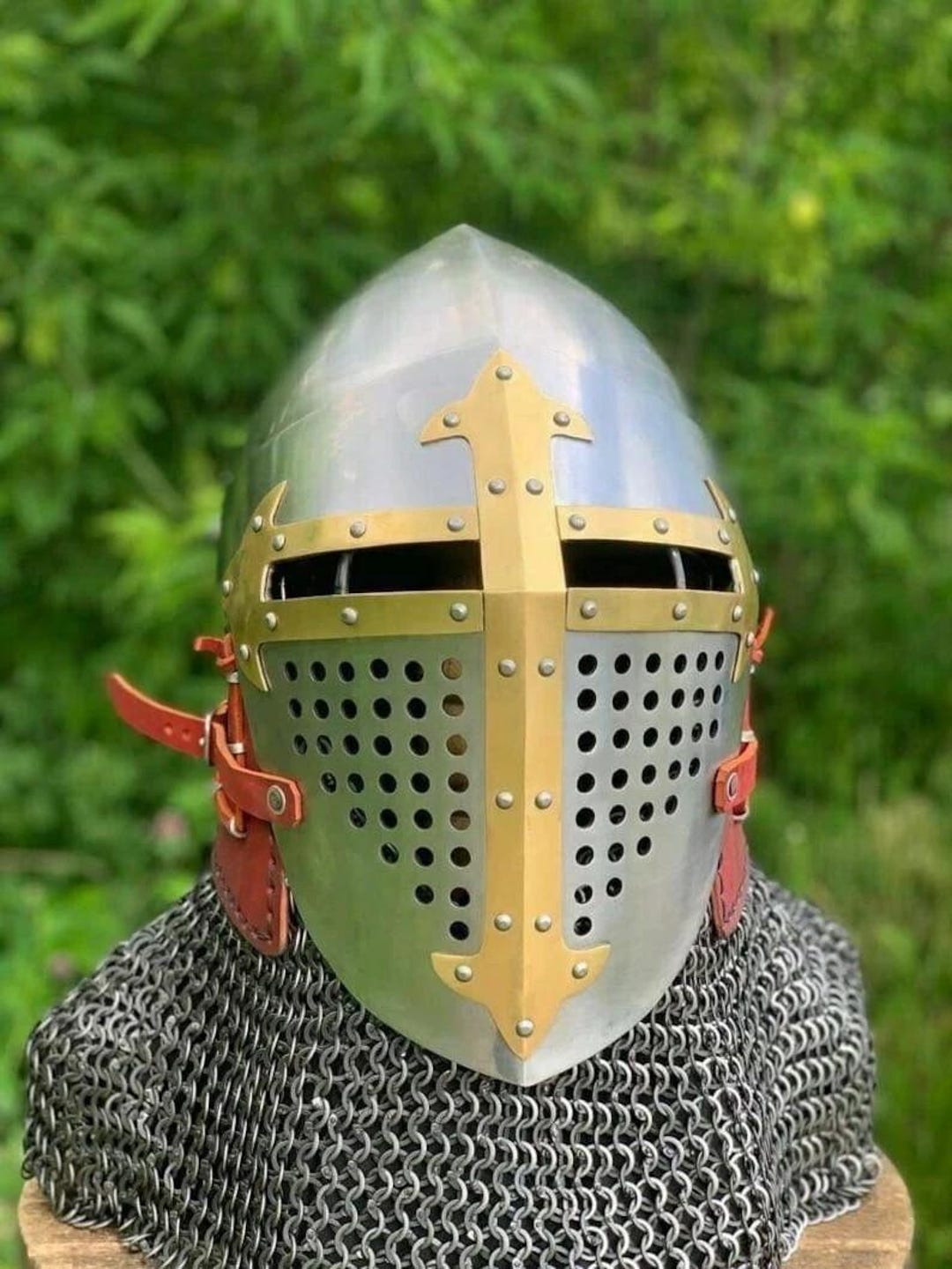 Medieval Rao Bascinet Helmet HMB | 18G Steel Wearable | Reenactment ...