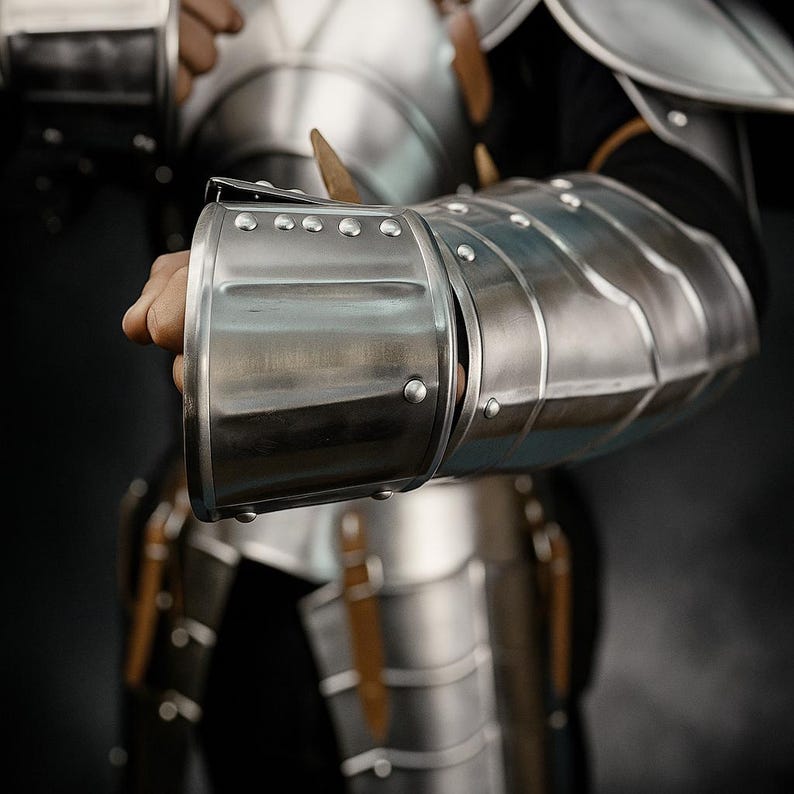 Half Knight Armor Set – 18GA Steel Cuirass, Pauldrons & Gauntlets for ...