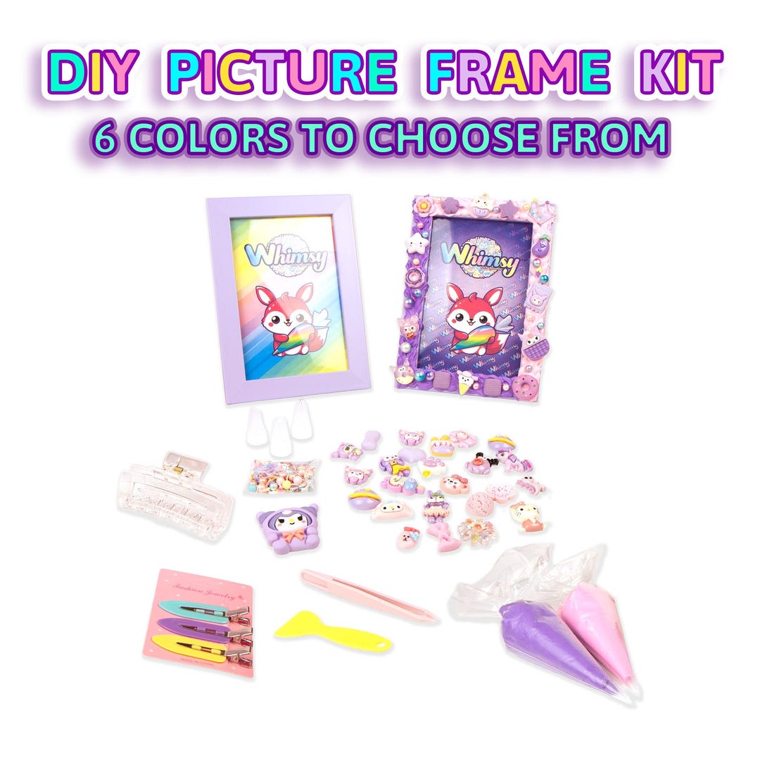 DIY Decoden Picture Frame Kit - Pick Your Color Theme by Whimsy DIY ...