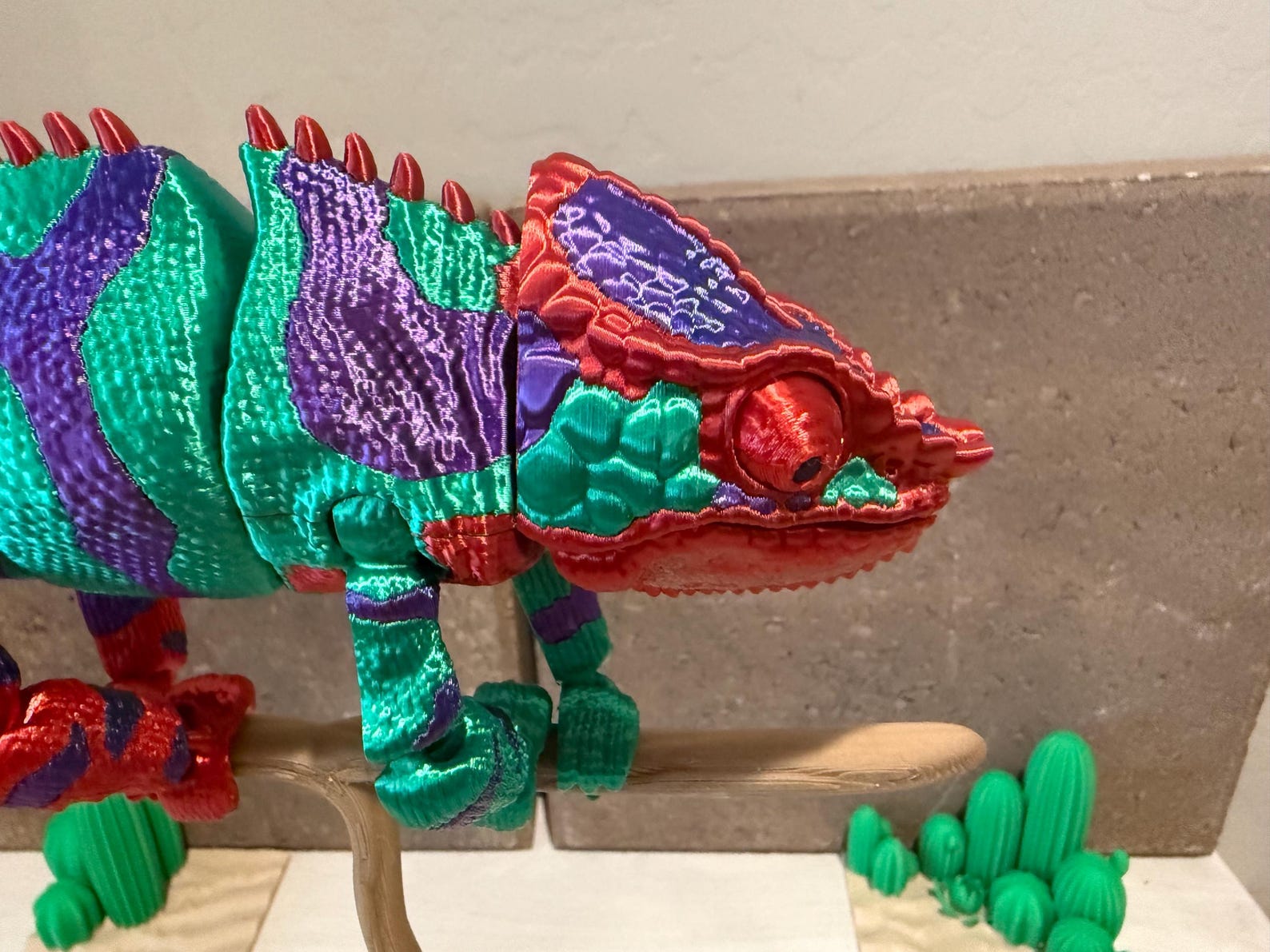 3D Printed Chameleon Lifelike Multi Color - Etsy