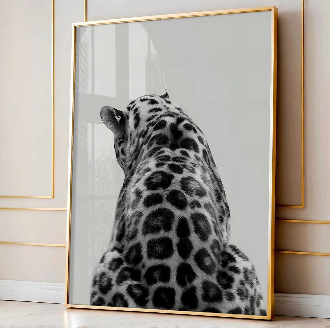 Set of 3 Modern Leopard Wall Art, Minimal Home Decor, Neutral Safari ...