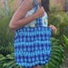 Blue Handmade Puakenikeni Palaka Pikake Daily Tote Bag With Lining - Etsy