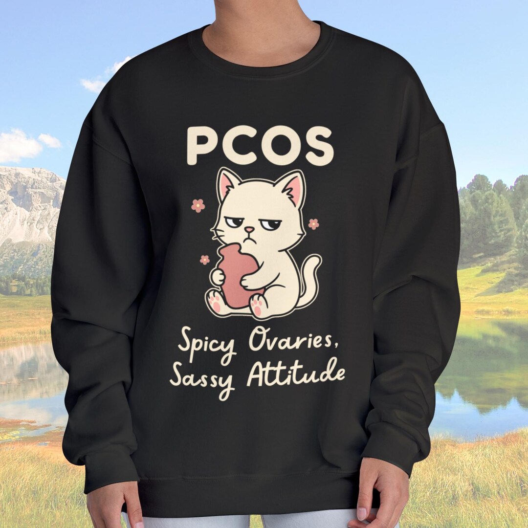 PCOS Digital Download | Funny PCOS Shirt Design | Spicy Ovaries Sassy ...