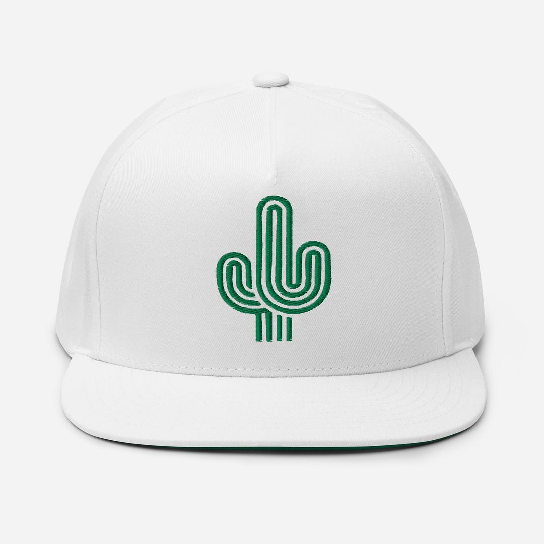 Saguaro Cactus Forge West Flat Bill Cap - Etsy