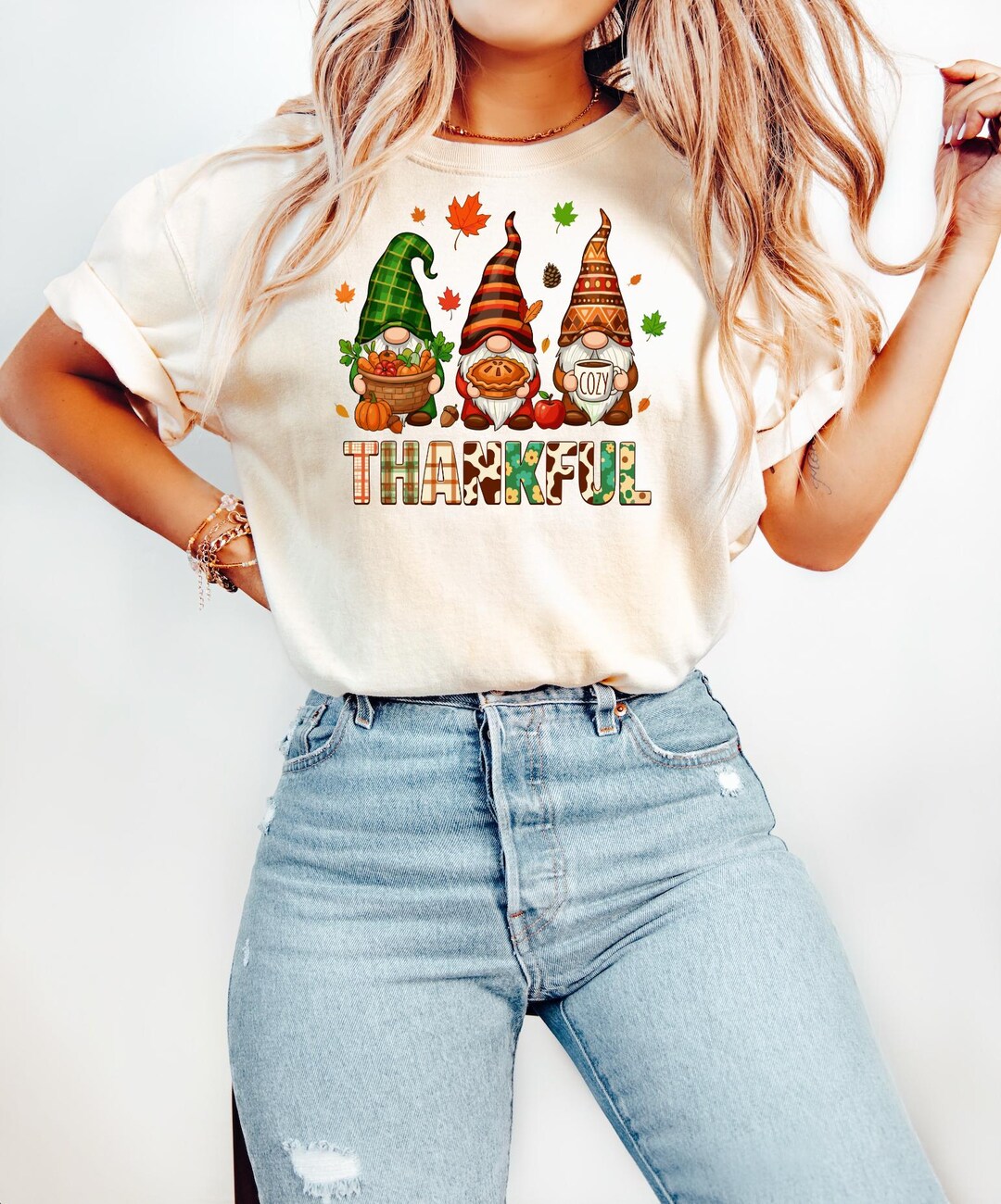 Thankful Gnomes PNG | Fall Harvest Sublimation Design | Autumn Cozy Mug ...