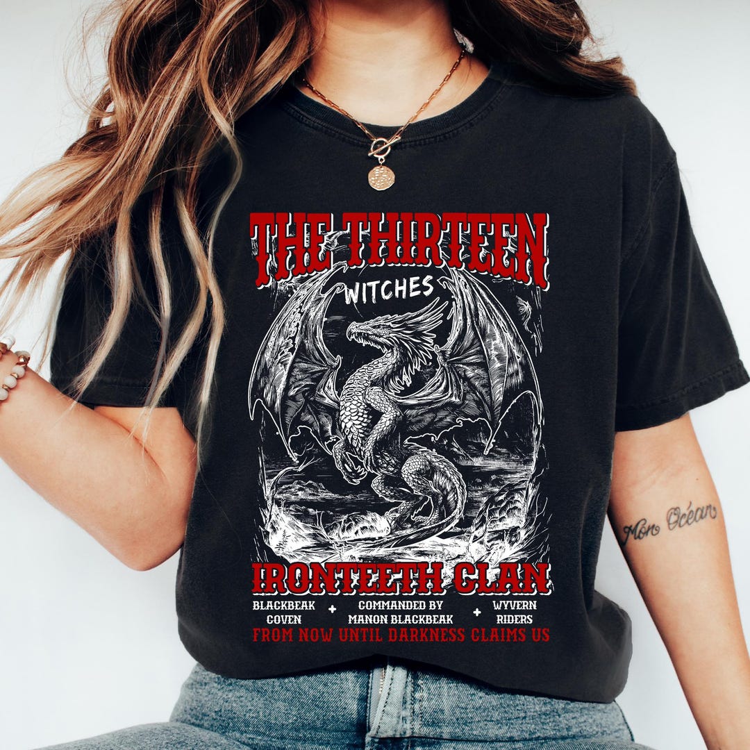 The Thirteen Shirt, Throne of Glass Tshirt, Manon Blackbeak Ironteeth ...