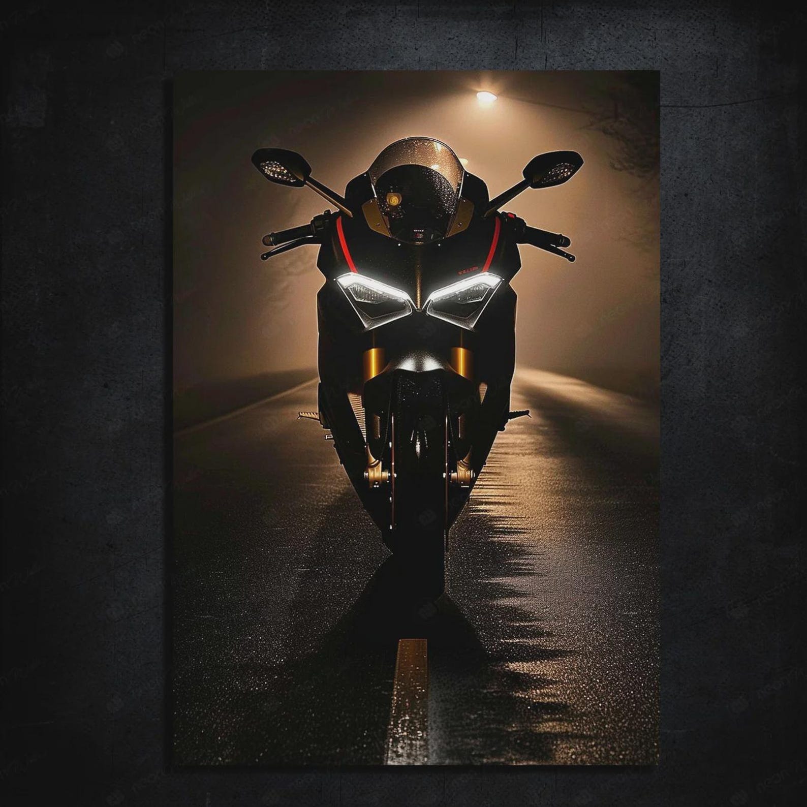 Ducati Motorcycle LED Poster | Neon Wall Art for Gaming Room| Racing ...