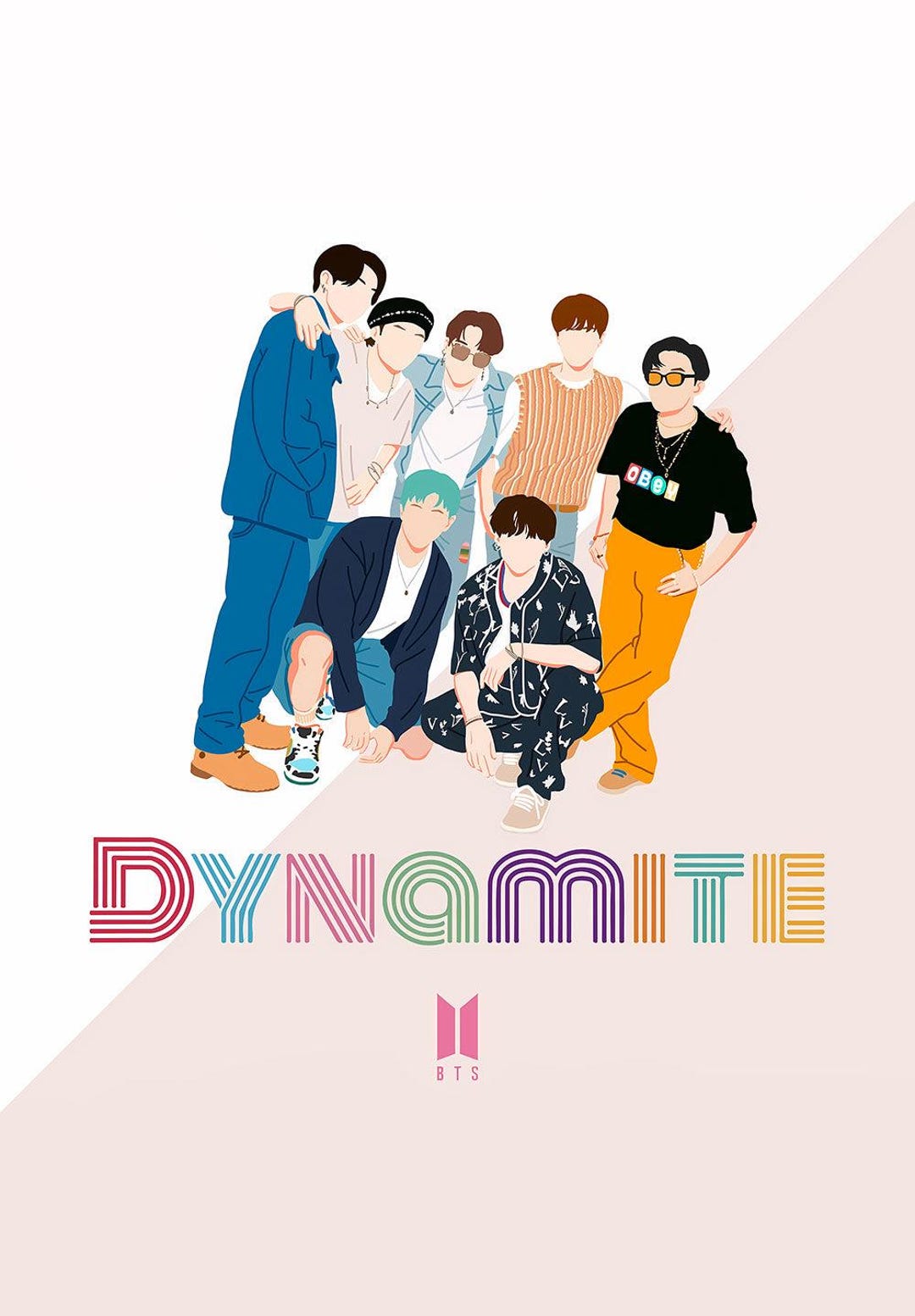 BTS Dynamite Poster – Kpop Wall Art | Metal Poster | Korean Pop Idol ...