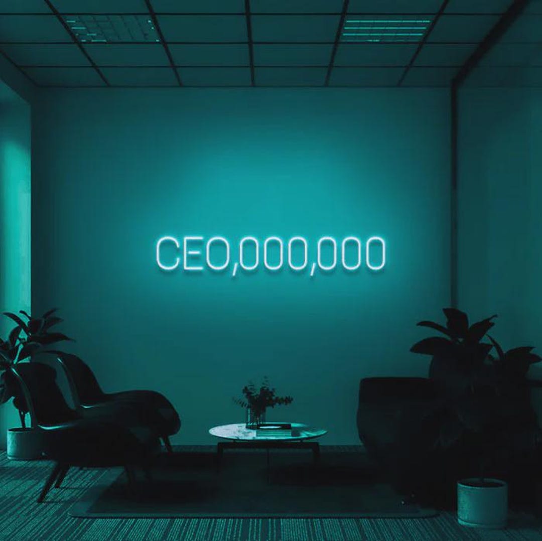 CEO Neon Sign Wall Light – Office Neon Decor for Boss, Entrepreneur ...