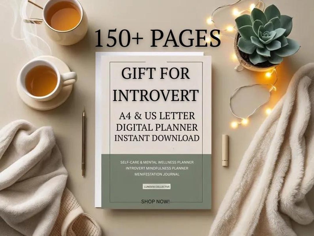 Introvert Self-care Journal Bundle: Mindfulness & Reflection (digital ...