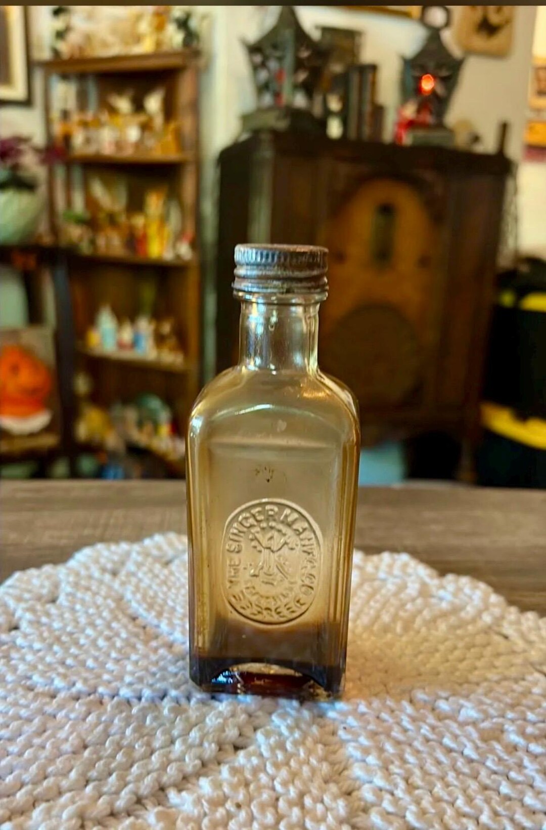 Vintage Singer Sewing Machine Lubricating Oil Bottle! - Etsy