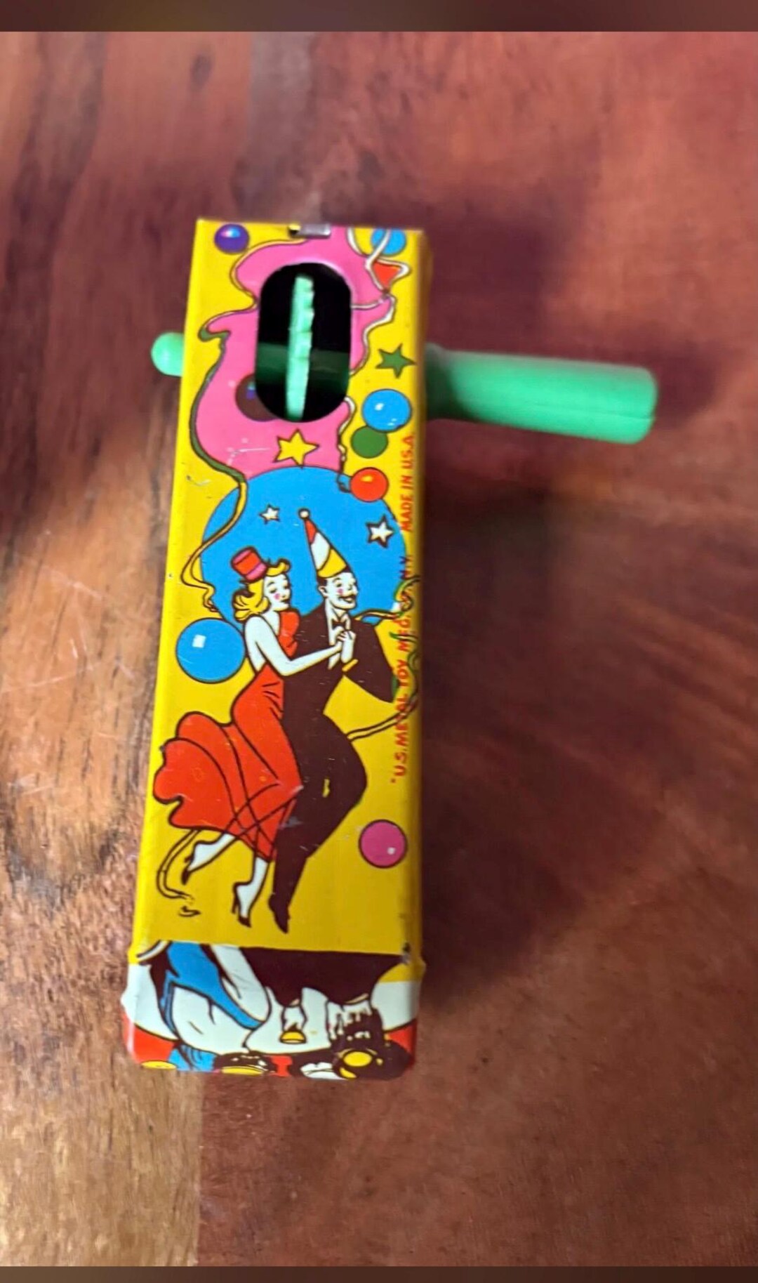 Vintage US Metal Toy Mfg Co Tin Litho Noise Maker! - Etsy