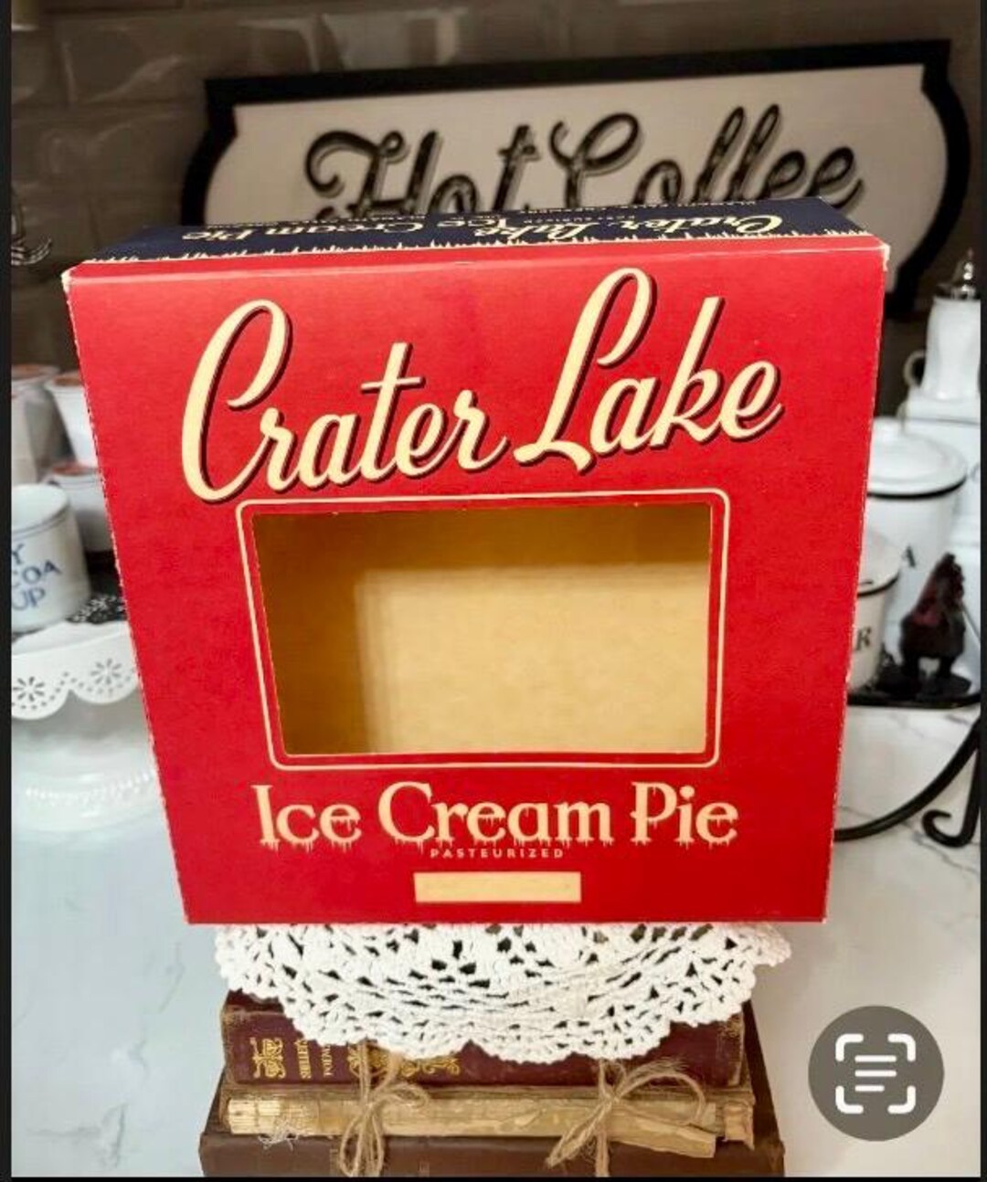 Vintage Crater Lake Ice Cream Pie Creamery Box! - Etsy
