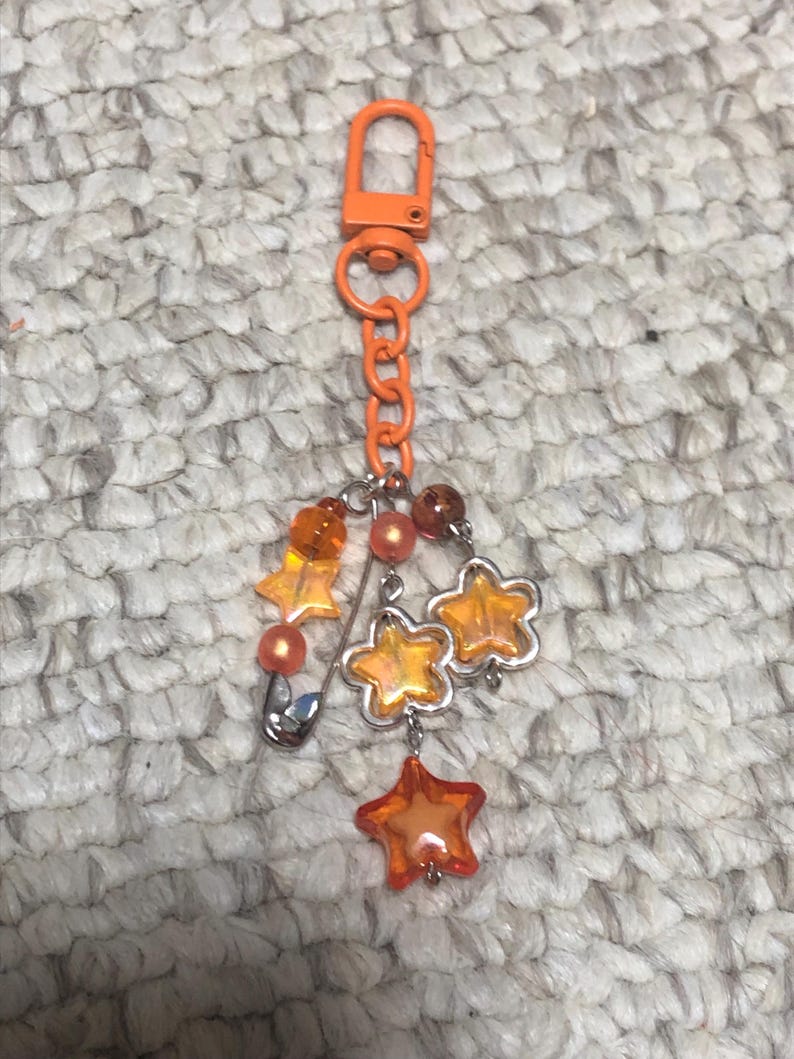 Colorful Keychains Rainbow Options Red Orange Yellow Green Blue Purple ...