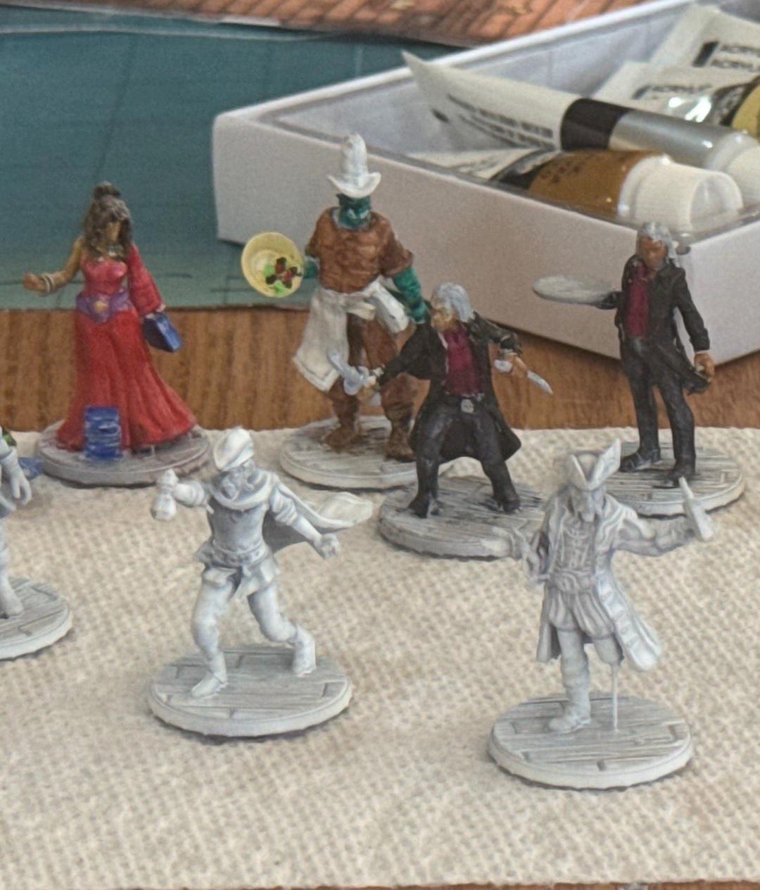 Custom 3D Printed Miniature Set: Hand-painted Resin Characters - Etsy