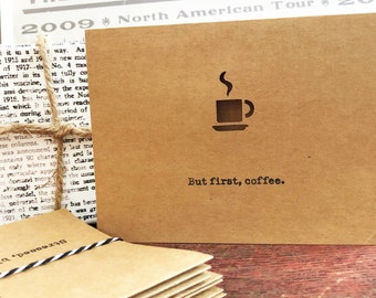 Coffee Note Cards | Etsy