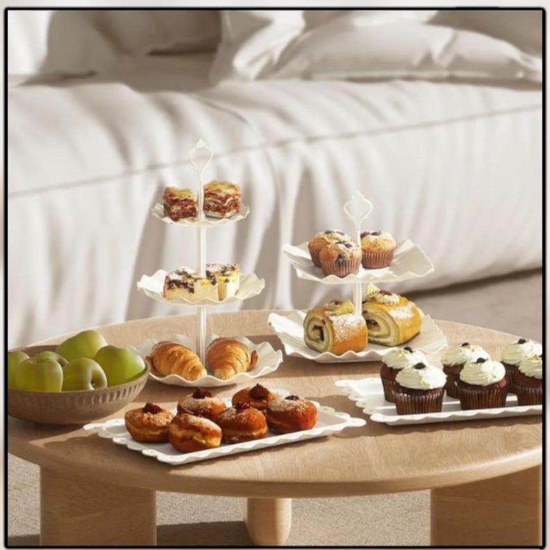 10 Piece Cupcake Stand & Dessert Table Display Set – Tiered Trays and ...