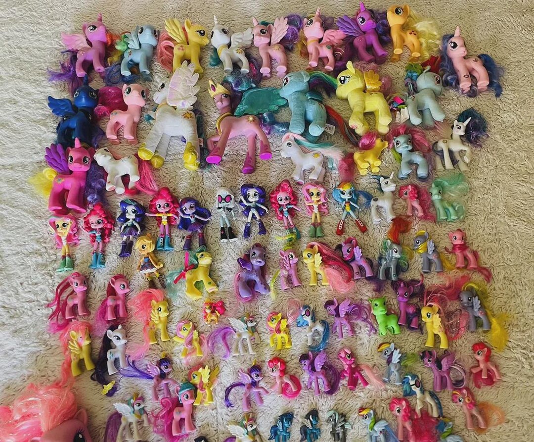 My Little Pony Mega Toy Bundle - 87 Ponies + Plush - G4, G3, Equestria ...