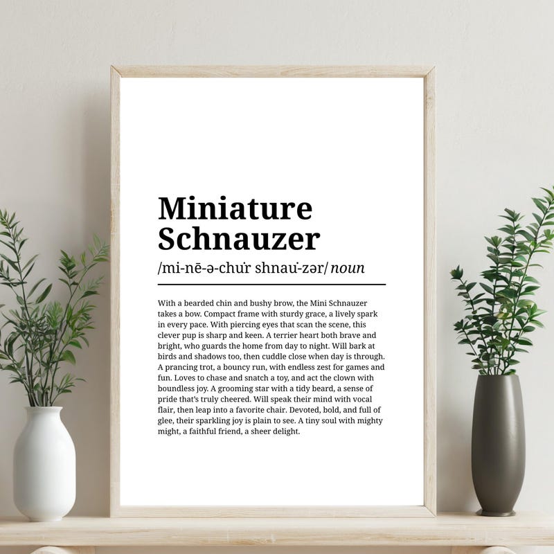 Schnauzer Design - Etsy UK