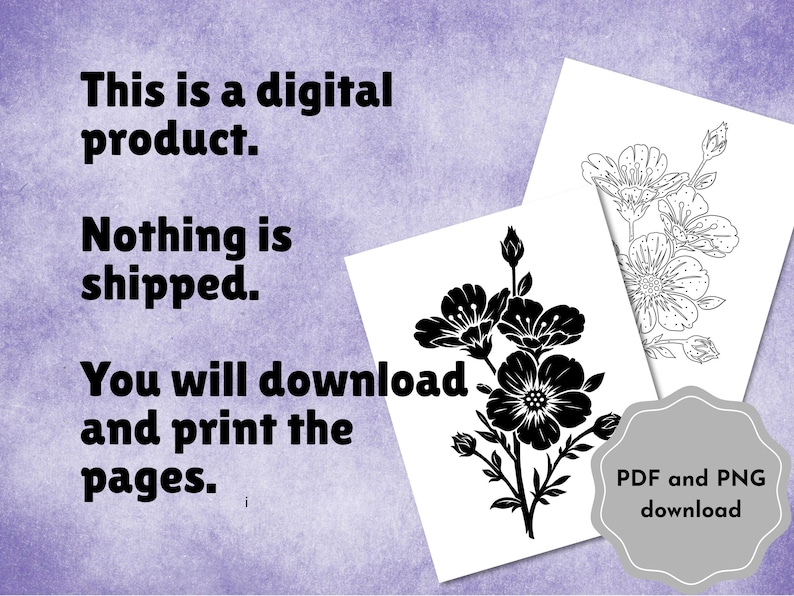 40 Monochrome Coloring Pages - One Color Coloring - Downloadable ...