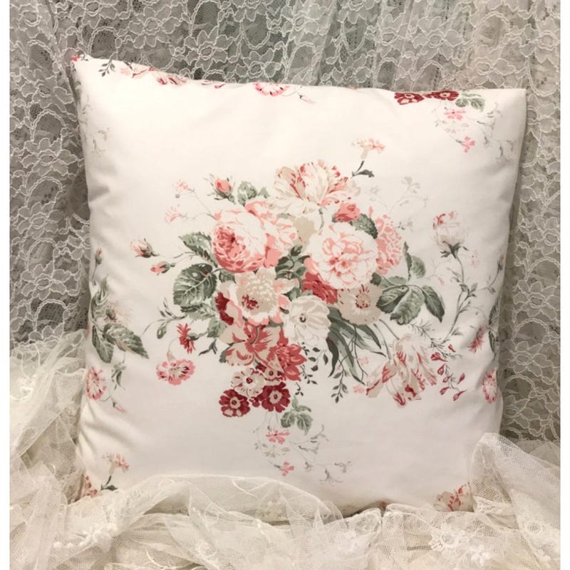 Cottages and Roses Pillow - Etsy