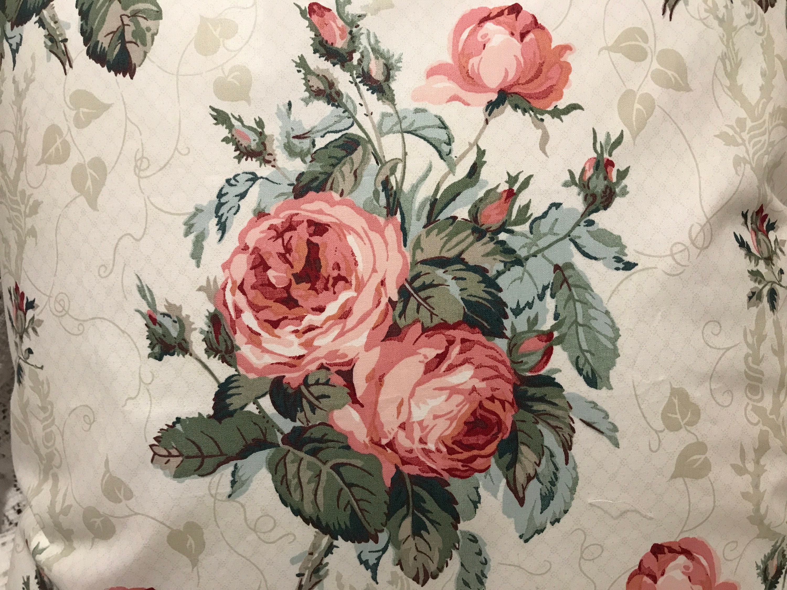 CABBAGE ROSE CHINTZ Pillow Cover Fabulous Spring Colors - Etsy