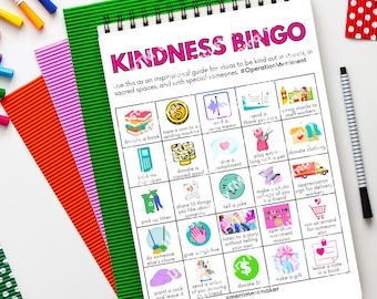 Random Acts of Kindness Bingo-set of 10 - Etsy