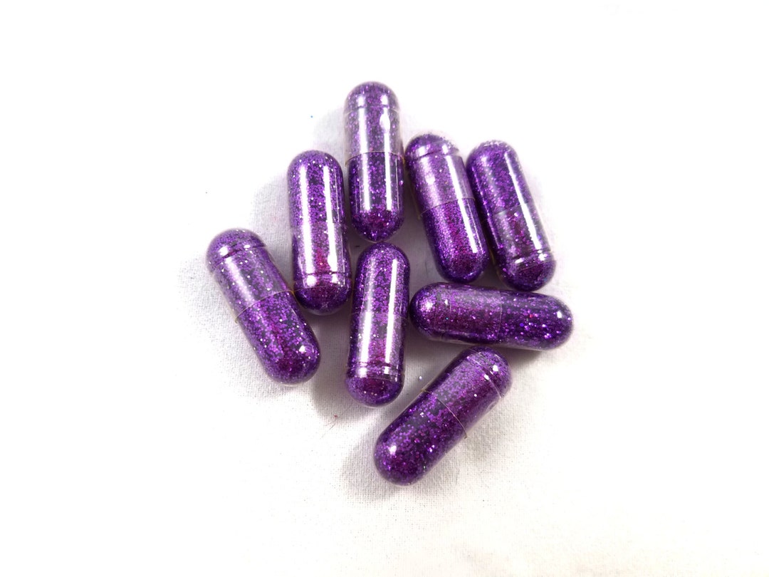 Glitter Pills - "pretty Purple Princess" in Pill Bottle - Etsy