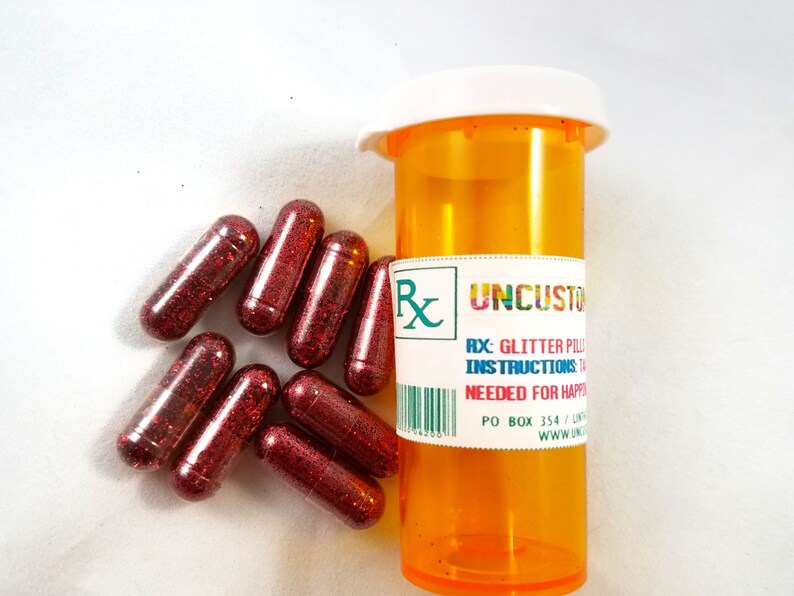 Glitter Pills - "cupid's Butt" in Pill Bottle - Etsy