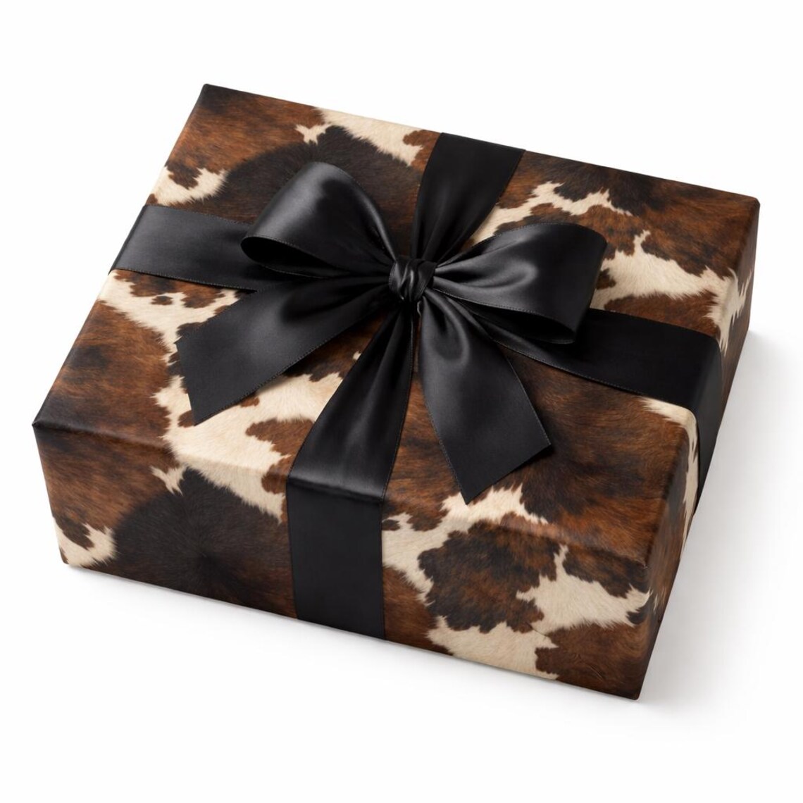 Realistic Cowhide Pattern Wrapping Paper | Animal Print Gift Wrap - Etsy