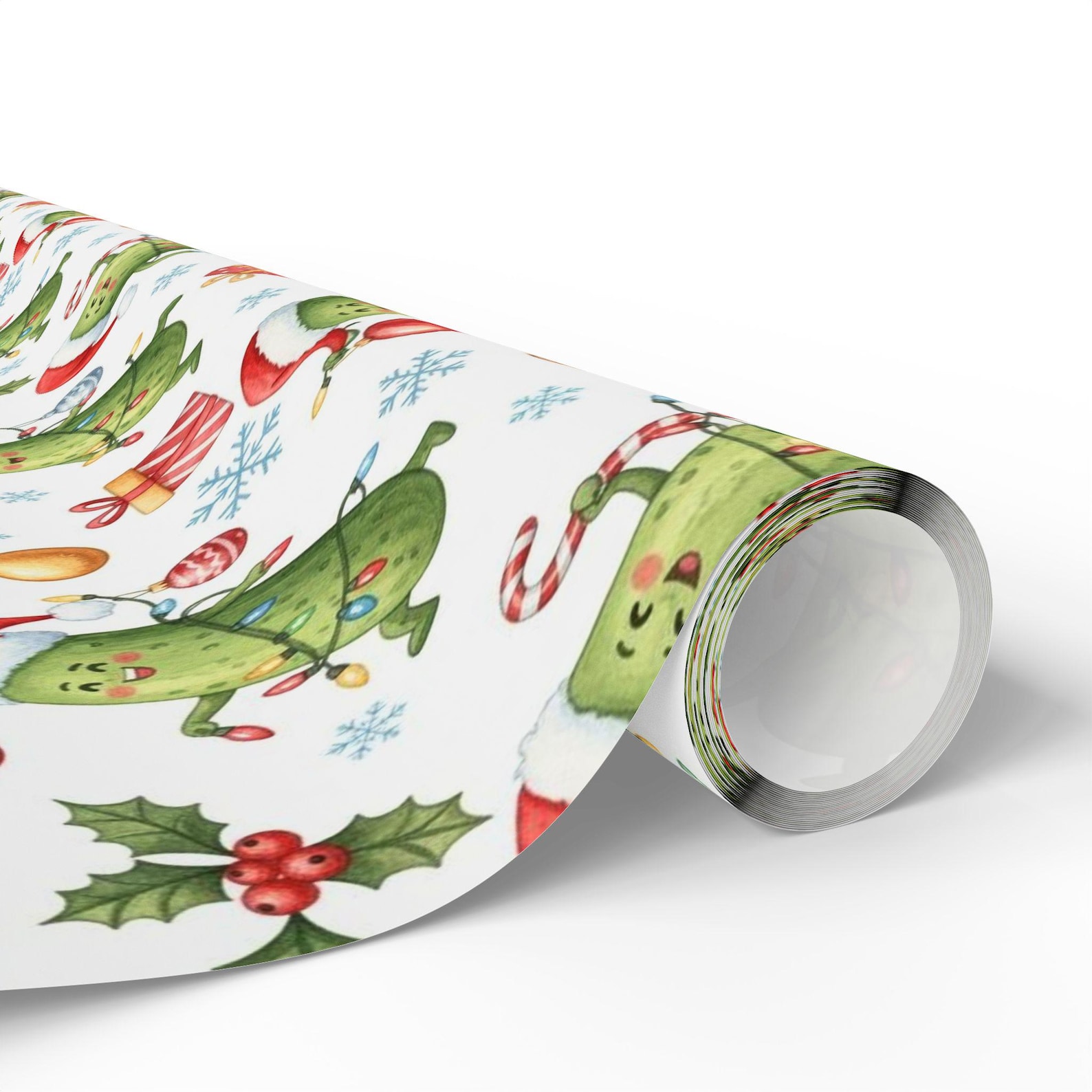 Funny Pickle Christmas Wrapping Paper | Cute Holiday Gift Wrap ...