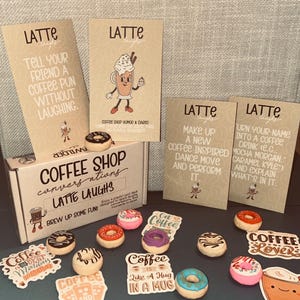 Latte Laughs | A Coffee Shop Conversational Deck | With Gifts - Etsy