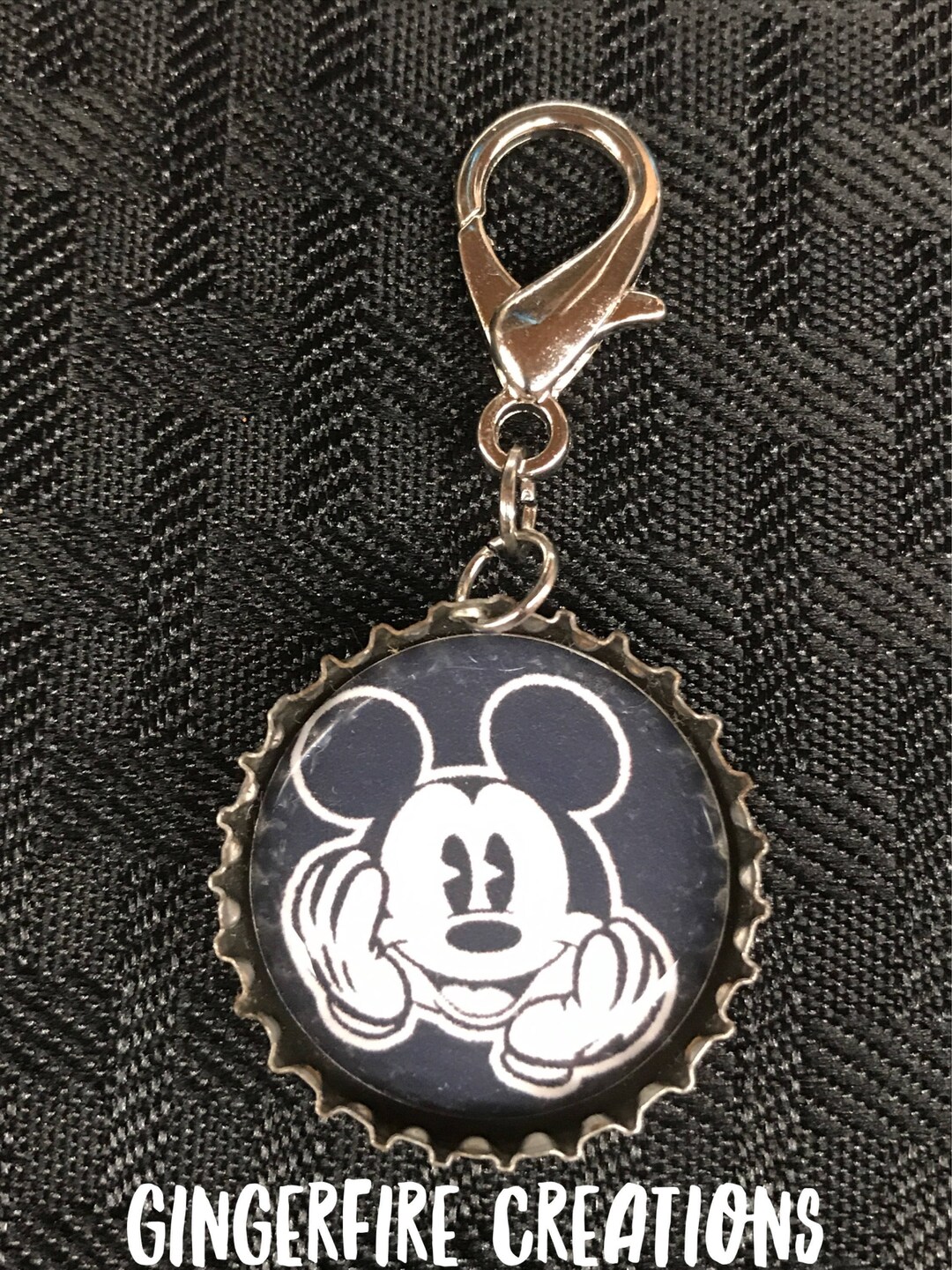 Mickey Mouse Zipper Pull - Etsy