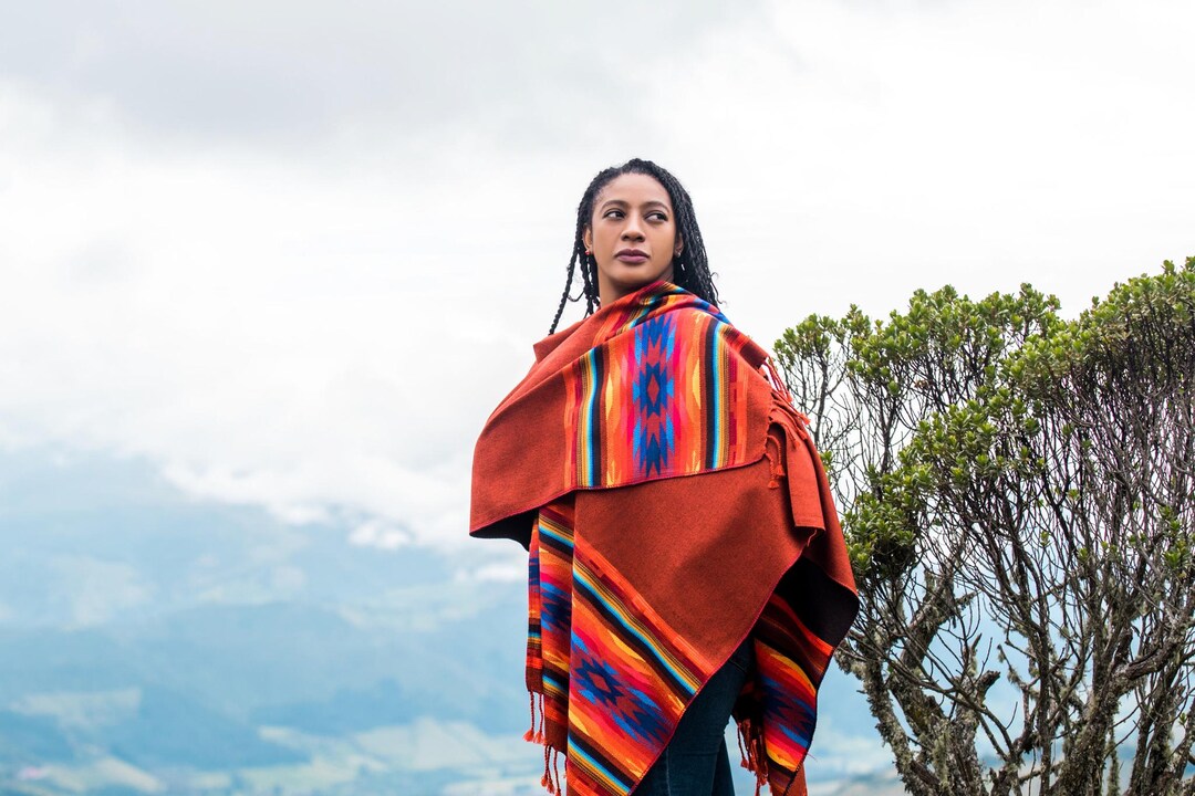 Handwoven Andean Shawl: Ecuadorian Wool Wrap, Fair Trade - Etsy
