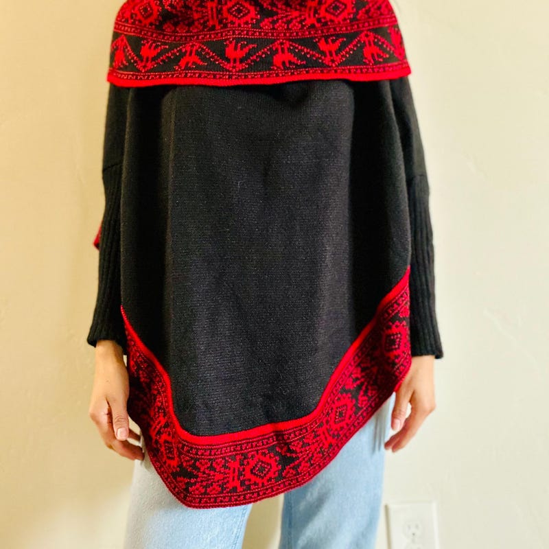 Peruvian Poncho - Etsy