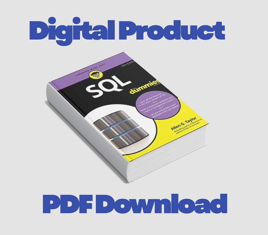 SQL for Dummies 9th Edition - Etsy