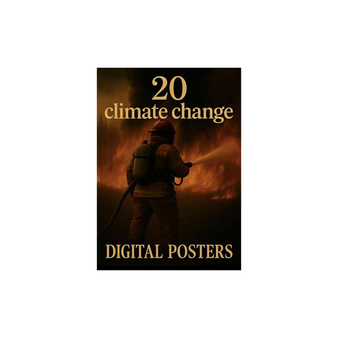 Climate Change Awareness Posters Bundle- Environmental Wall Art| Earth ...