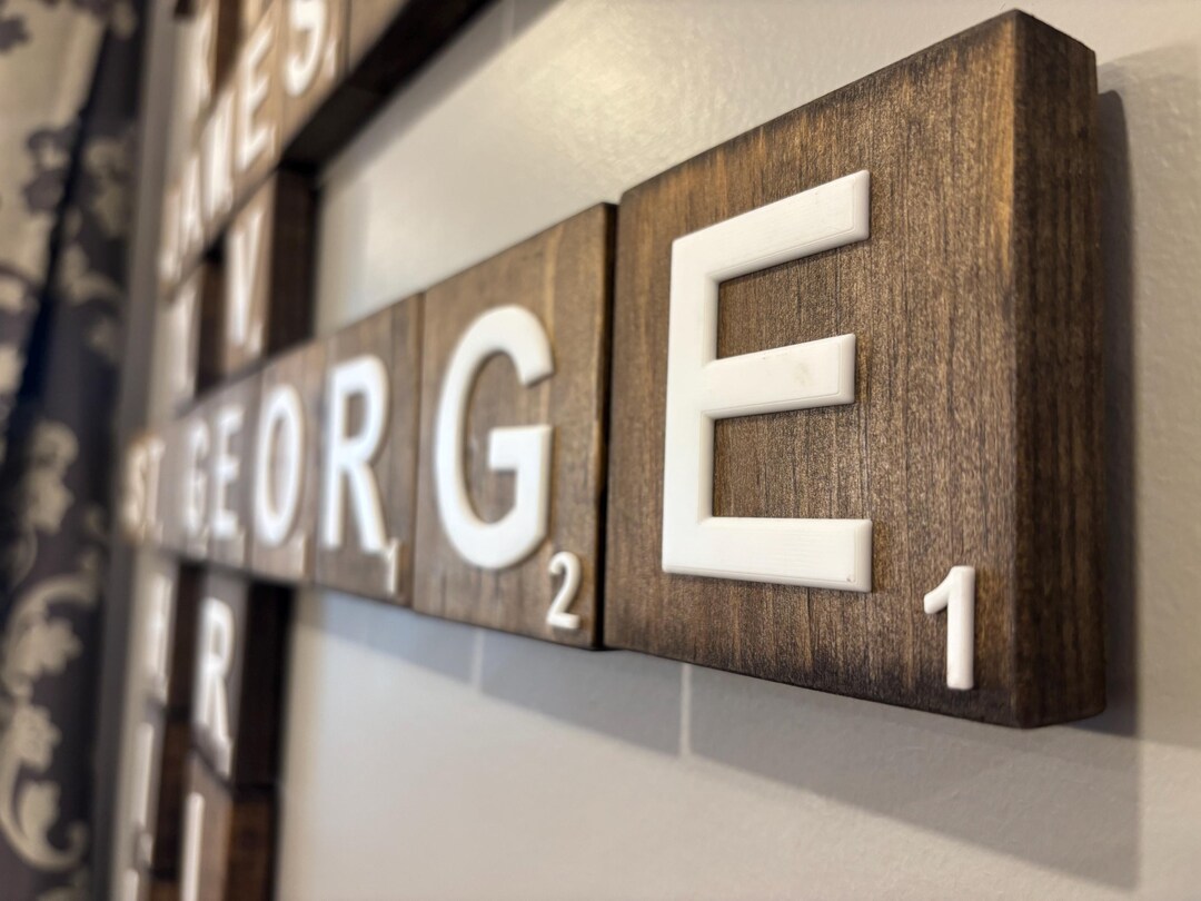 Scrabble Wall Mural - Etsy