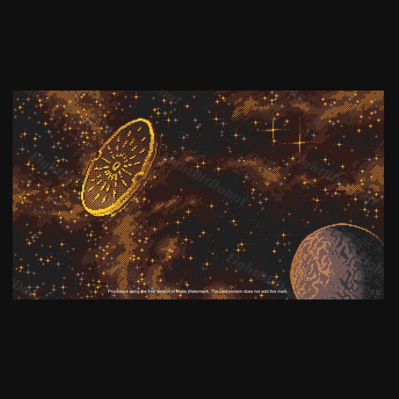 Manhole Cover in Space Pixelart Desktop Wallpaper - Etsy