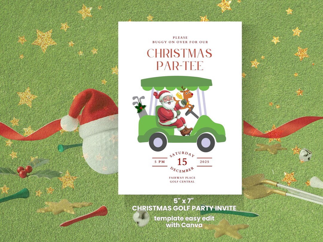 Golf Party Invitation | Funny Golf Day Invite Template for Golf Club ...